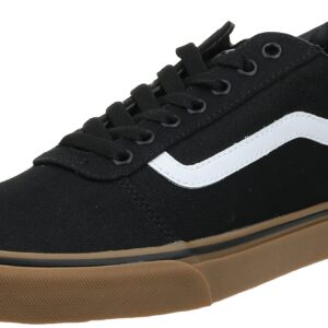 Vans Men's Ward Sneaker, Black ((Canvas) Black/Gum 7hi), 14