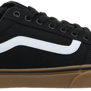 Vans Men's Ward Sneaker, Black ((Canvas) Black/Gum 7hi), 14