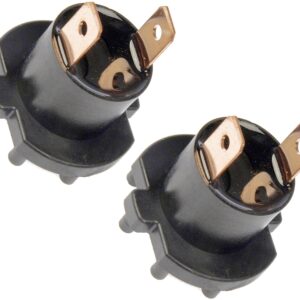 APDTY 756651x2 Headlight Low Beam Bulb Holder Socket Connector Pair Fits 2004-2009 Mazda 3 2006-2010 Mazda 5 2001-2003 ProtΘgΘ & Protege5 (Quantity 2 Included; Replaces B28V-51-0A3, B28V-51-0A3A)