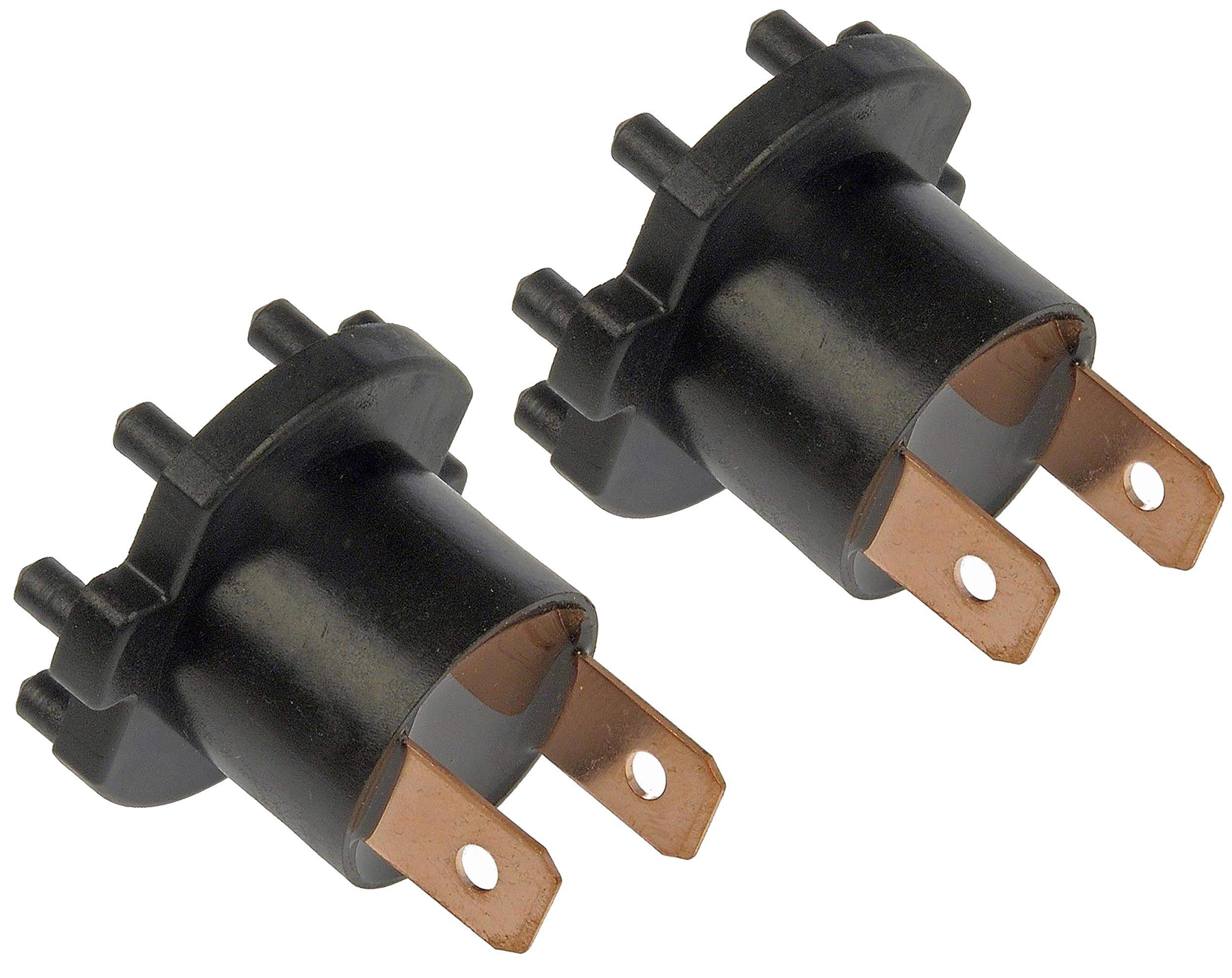 APDTY 756651x2 Headlight Low Beam Bulb Holder Socket Connector Pair Fits 2004-2009 Mazda 3 2006-2010 Mazda 5 2001-2003 ProtΘgΘ & Protege5 (Quantity 2 Included; Replaces B28V-51-0A3, B28V-51-0A3A)