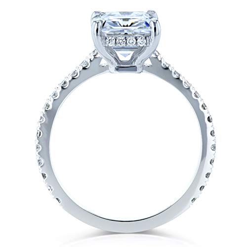 Kobelli Radiant-cut Moissanite Engagement Ring 3 1/10 CTW 14k White Gold (DEF/VS, GH/I), 6