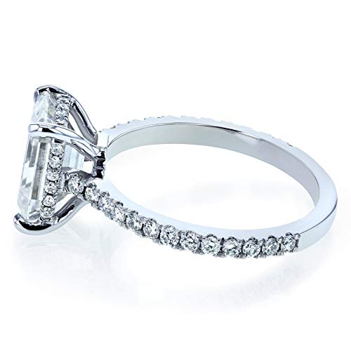 Kobelli Radiant-cut Moissanite Engagement Ring 3 1/10 CTW 14k White Gold (DEF/VS, GH/I), 6