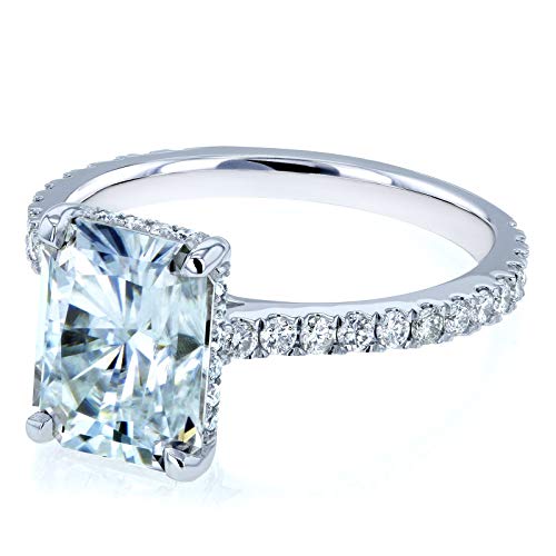 Kobelli Radiant-cut Moissanite Engagement Ring 3 1/10 CTW 14k White Gold (DEF/VS, GH/I), 6