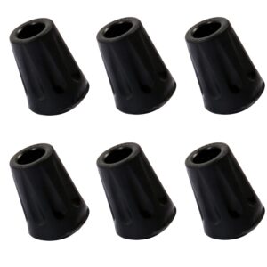 oldhill 6-pack replacement rubber tips - fits most hiking sticks, trekking poles, walking canes