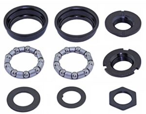 alta bike bottom bracket set, multiple colors and sizes (black, ball retainer: 5/16 x 9)