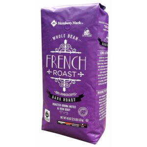 Member's Mark French Roast Whole Bean Coffee- 40 Ounce (2 Pack)