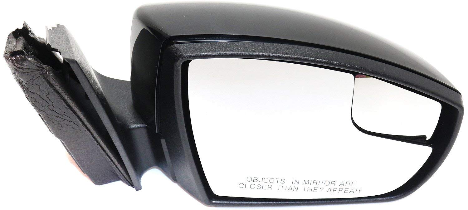 Kool Vue Passenger Side Power Non-Heated Mirror for Ford Focus 2012-2014 With Signal Light & Spotter Glass; Without Puddle Lamp Paintable 4-Door, Hatchback