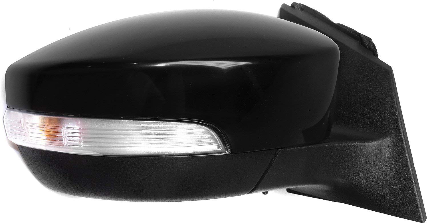 Kool Vue Passenger Side Power Non-Heated Mirror for Ford Focus 2012-2014 With Signal Light & Spotter Glass; Without Puddle Lamp Paintable 4-Door, Hatchback