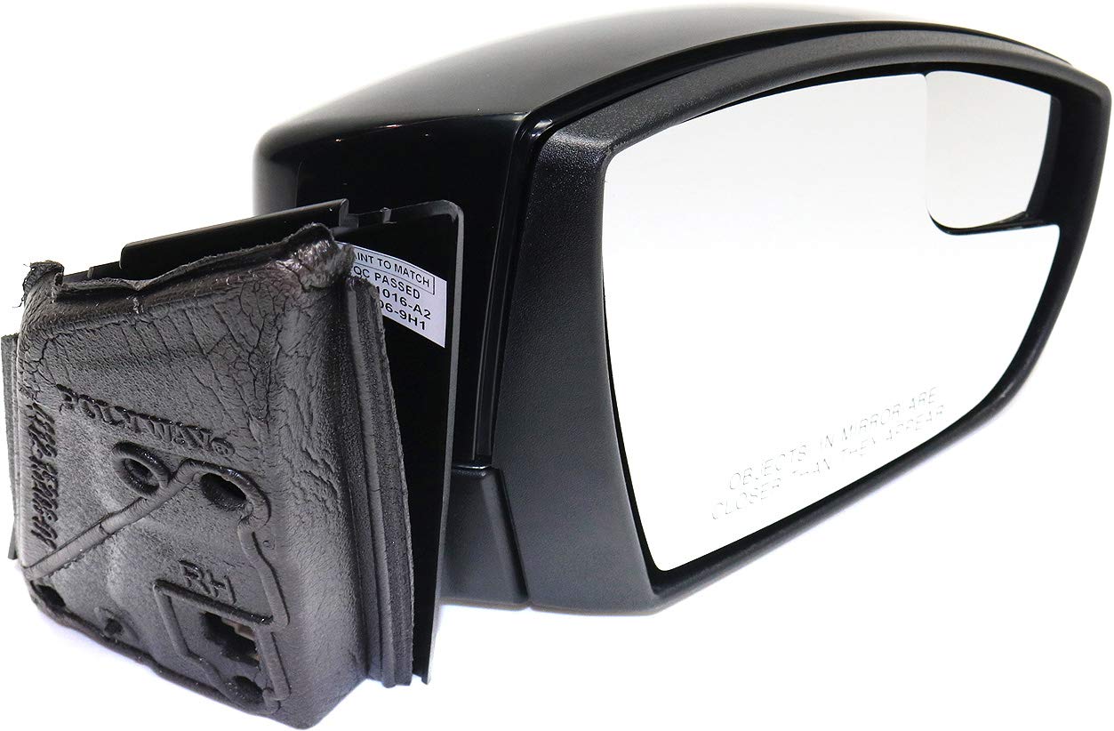 Kool Vue Passenger Side Power Non-Heated Mirror for Ford Focus 2012-2014 With Signal Light & Spotter Glass; Without Puddle Lamp Paintable 4-Door, Hatchback