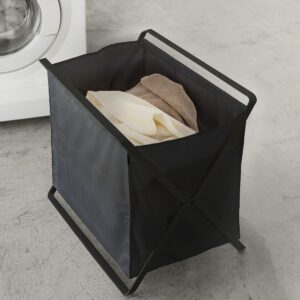 YAMAZAKI home Tower Storage Hamper Black