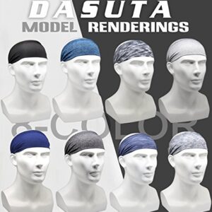 DASUTA 8 PCS Women's Workout Headbands Non Slip Yoga Sport Sweatbands Fitness Hairbands for Travel Athletic Elastic Moisture Wicking