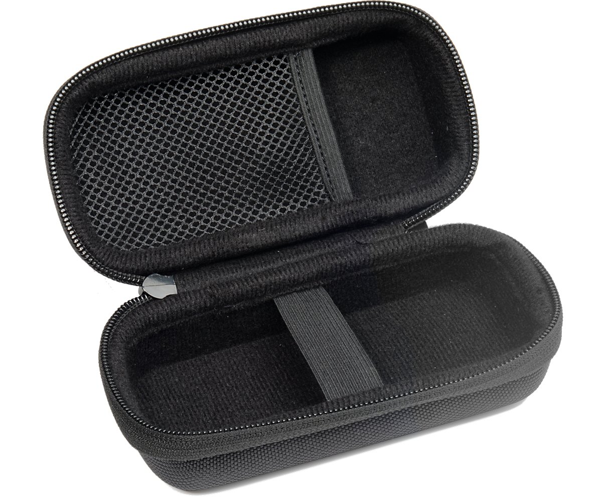 Digital Voice Recorder Case for Sony ICDPX370, PX440, PX470, BX140; Olympus WS-852, WS-853; KIMAFUN 2.4G and XIAOKOA 2.4G Wireless Lavalier Microphone, mesh pocket in The lid, detachable wrist strap