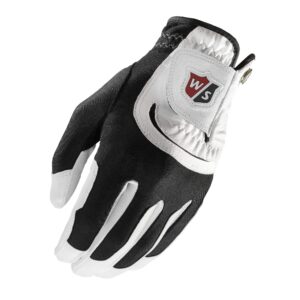 wilson staff fit all mrh golf gloves, one size, white