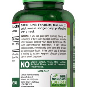 Magnesium | 400mg | 72 Softgels | Value Size | Extra Strength | from Magnesium Oxide | Non-GMO and Gluten Free Supplement | by Nature's Truth