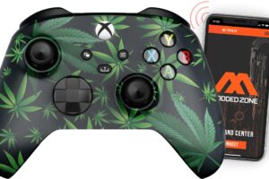 moddedzone rapid fire custom modded controller compatible with xbox one s/x 40 mods for all major shooter games (3.5 mm jack) (420)