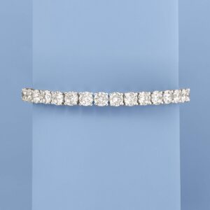 Ross-Simons 23.00 ct. t.w. CZ Tennis Bracelet in Sterling Silver. 7 inches