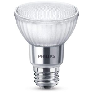 Philips LED Classic Glass Dimmable PAR20 40-Degree Spot Light Bulb with Warm Glow Effect: 500-Lumen, 2200-3000-Kelvin, 7-Watt (50-Watt Equivalent), E26 Base, Bright White, 2-Pack