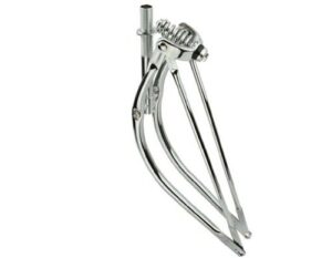 alta 26" cruiser bent spring fork, multiple colors. (chrome)