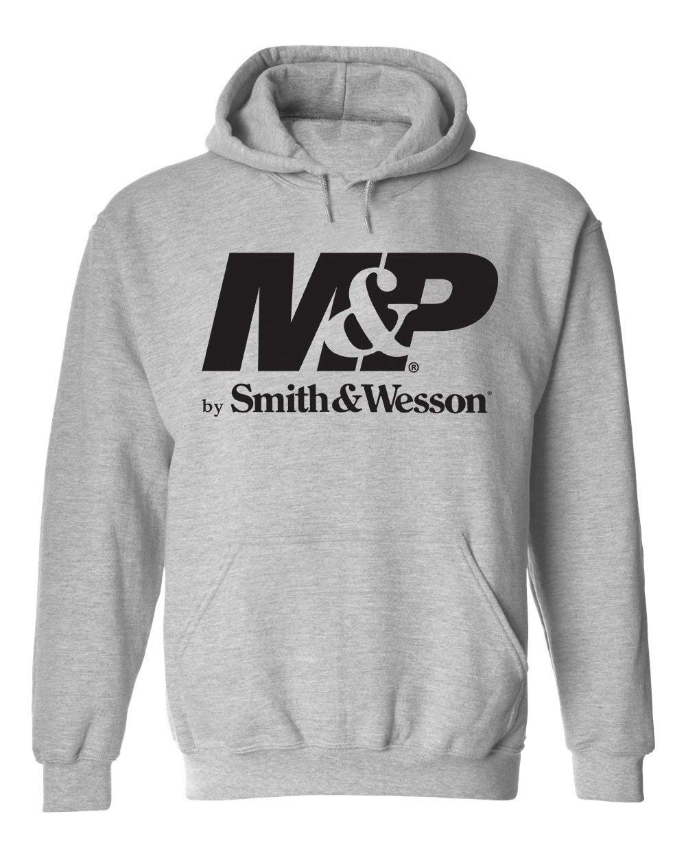 Smith & Wesson M&P Men’s Hooded Sweatshirt, Official Hoodie, XX-Large, Grey