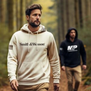 Smith & Wesson M&P Men’s Hooded Sweatshirt, Official Hoodie, XX-Large, Grey