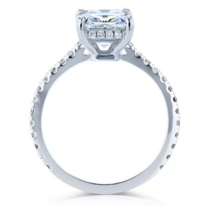 Kobelli Radiant-cut Moissanite Engagement Ring 3 1/10 CTW 14k White Gold, 7