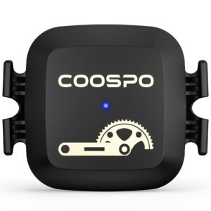 coospo cadence and speed sensor, bluetooth ant+ cycling cadence sensor bike speed sensor, wireless rpm bicycle cadence sensor for bike computer/rouvy/peloton/wahoo/coosporide