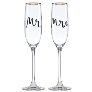 kate spade new york 880361 bridal party 2-piece champagne flute set