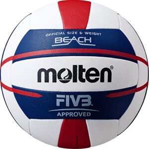 molten fivb approved elite beach volleyball red/white/blue