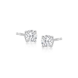 ross-simons 0.20 ct. t.w. diamond stud earrings in 14kt gold