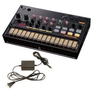 korg volca beats analogue rhythm machine bundle w/korg 9v600macpp 9v 600ma power supply