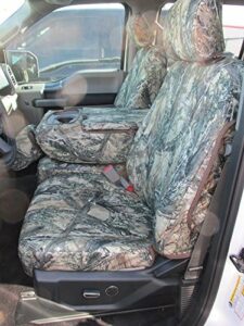 durafit seat covers | compatible with 2015-2019 ford f150 2016-2019 f250-f550 front and rear seat cover set | mc2 camo endura waterproof fabric | read every detail to get the correct truck seat covers