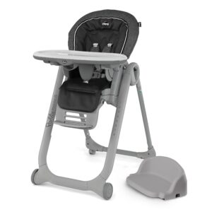 chicco polly progress 5-in-1 highchair - minerale | black