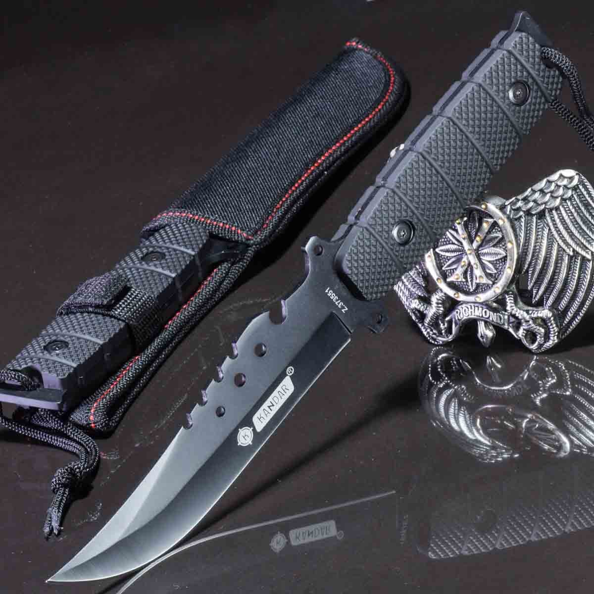 KANDAR XFA-10 • FIXED BLADE KNIFE HUNTING • Overall lenght: 10.98in • FTM-us.