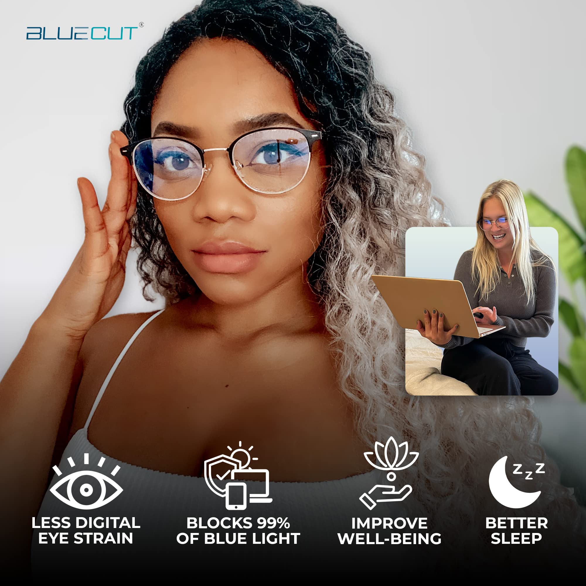 Blue Light Blocking Round Glasses Anti-Fatigue Non prescription Computer Glasses Prevent Headaches Gamer Glasses