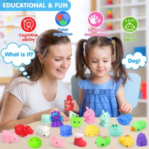 75Pcs Squishies Mochi Squishy Toys Party Favors for Kids Kawaii Mini Squishies Animal Stress Relief Toy Bulk Treasure Box Toys for Classroom Prizes Back to School Birthday Gifts for Boys Girls