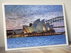 sydney opera house in australia limited poster artwork - professional wall art merchandise (more sizes available) (8x10)