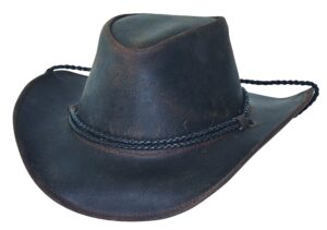 bullhide hat men's unisex hilltop hat, chocolate, large