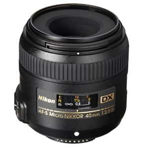 nikon af-s dx micro-nikkor 40mm f/2.8g close-up lens for nikon dslr cameras black