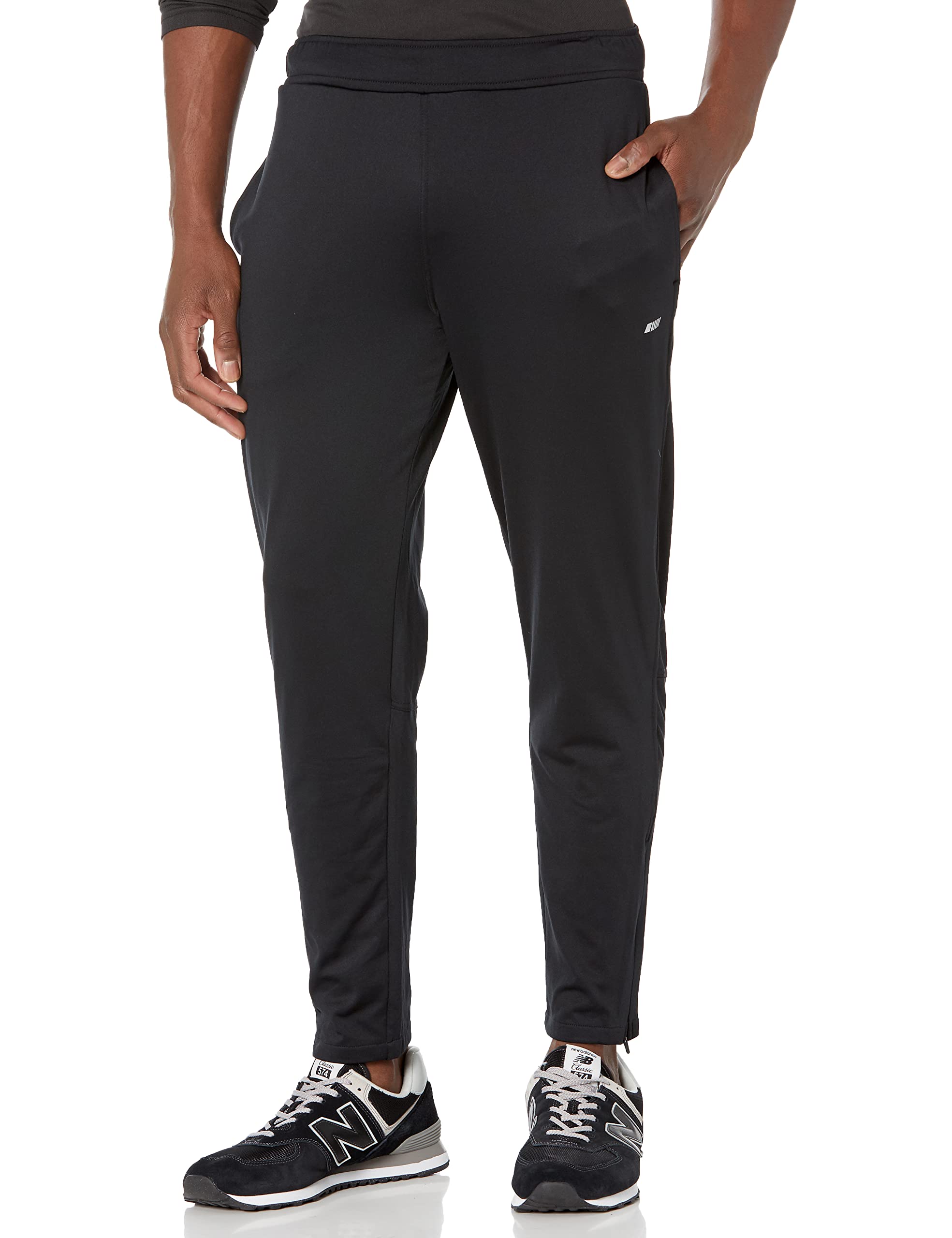 Amazon Essentials Men's Stretch Woven Training Pant, Black, Medium