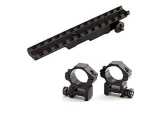 360 tactical optics mounting kit for mauser 24/47 m48 k98 98 rifles - includes scout rifle scope mount rail + mount rings