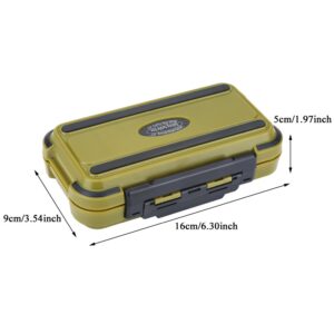 VGEBY Fishing Lure Box, Fishing Tackle Boxes Fishing Lure Case Storage Container Organizer (Army Green) Fishing Tackle Box Fishing Tackle Box