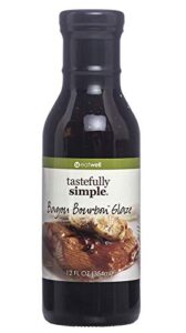 tastefully simple bayou bourbon glaze, 12 fluid ounce