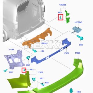 Rexka 20pcs Wheel Opening Molding Clip Retainer Compatible with Ford W716507-S300 Expedition EcoSport Transit 150 250 350 W716507S300