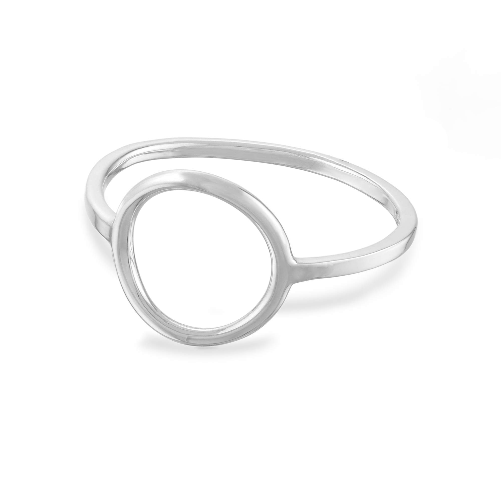 Boma Jewelry Sterling Silver Open Circle Ring, Size 8