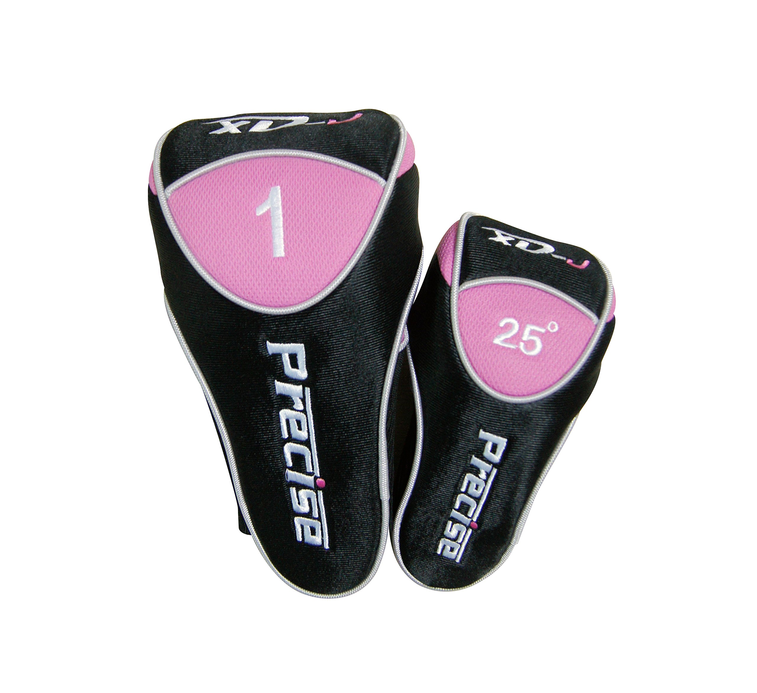 Remarkable Girls Right Handed Pink Junior Golf Club Set for Age 3 to 5 (Height 3' to 3'8") Set Includes: Driver (15"), Hybrid Wood (25*), 7 Iron, Putter, Bonus Stand Bag & 2 Headcovers