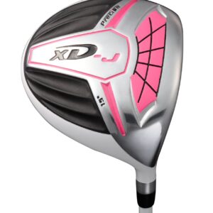 Remarkable Girls Right Handed Pink Junior Golf Club Set for Age 3 to 5 (Height 3' to 3'8") Set Includes: Driver (15"), Hybrid Wood (25*), 7 Iron, Putter, Bonus Stand Bag & 2 Headcovers