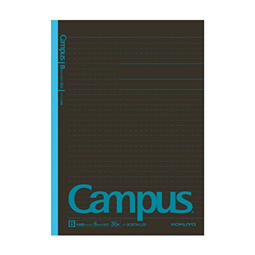 KOKUYO Campus Todai Series Pre-Dotted Notebook, Semi B5 Pre-Dotted-Line 30 Sheets - 60 Pages, Pack of 5 Limited Dark Colors 5 Notebooks (6mm)