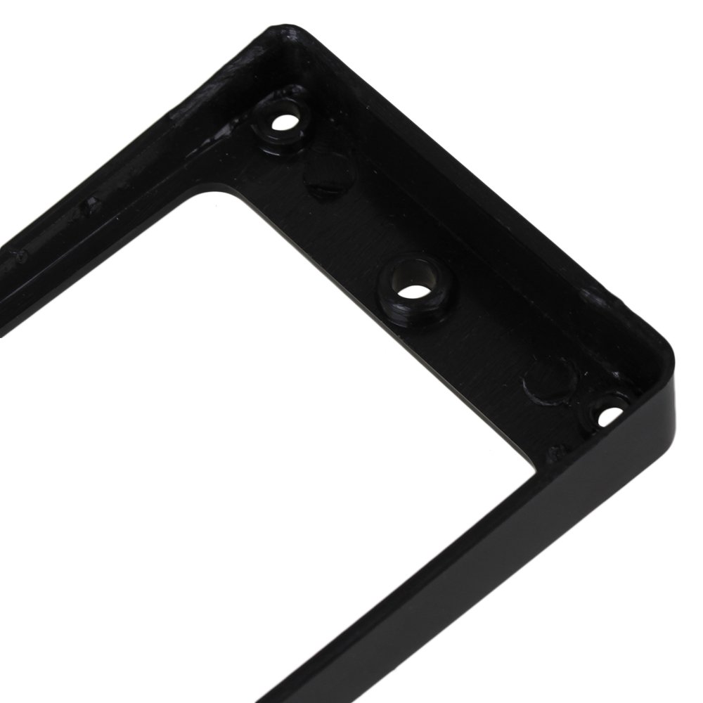 lovermusic 92x46mm Black ABS Electric Guitar Humbucker Pickup Mounting Rings Frames Bottom Pack of 2