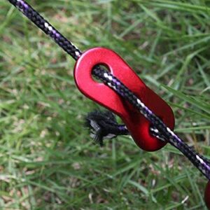 DGQ 20 Pieces Aluminum Alloy Guyline Cord Adjuster Tent Tensioners Rope Adjuster for Tent Hiking Camping Backpacking Picnic Shelter and Shade Canopy Outdoor Activity