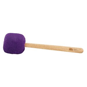 Gong Mallet Beater with Beech Wood Handle and Soft Fleece Head — MADE IN GERMANY — for Meditation, Sound Healing Therapy and Yoga,2-YEAR WARRANTY Lavender